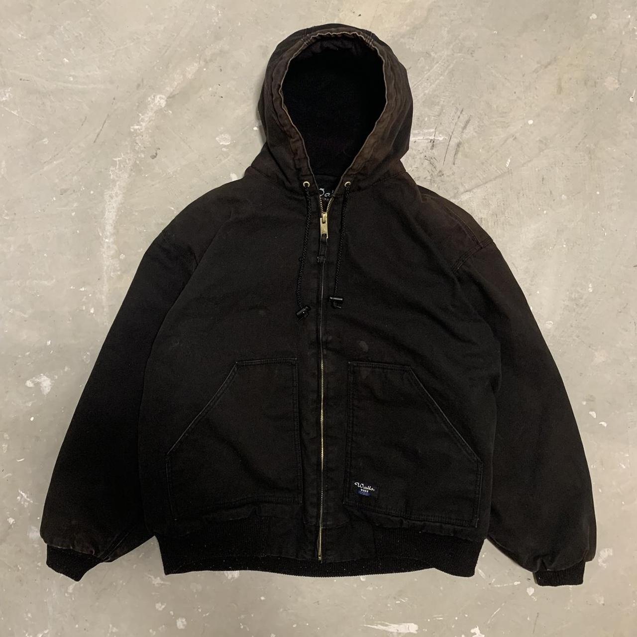 Black work jacket by Walls Workwear Heavyweight... - Depop