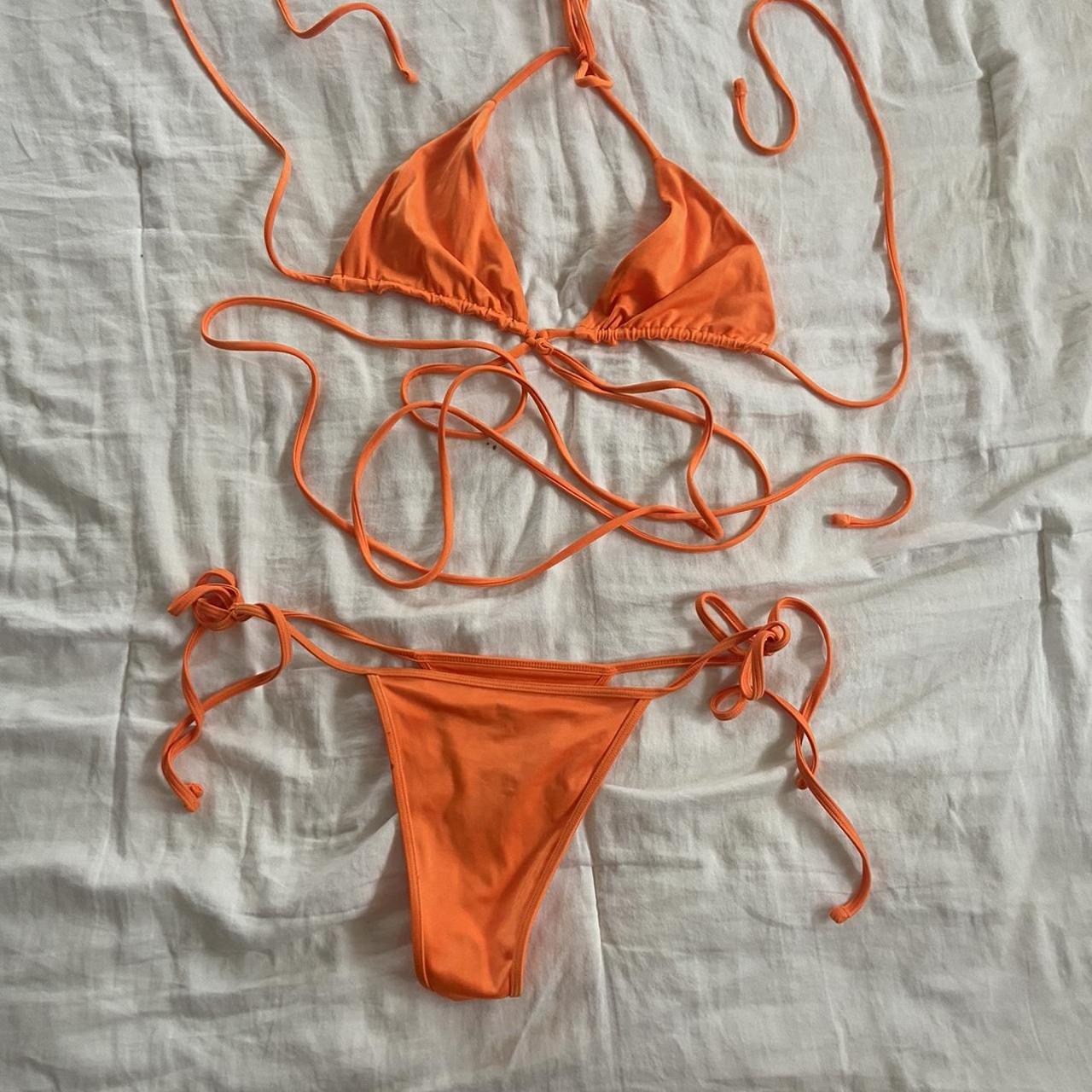 Women's Orange Bikinis-and-tankini-sets | Depop
