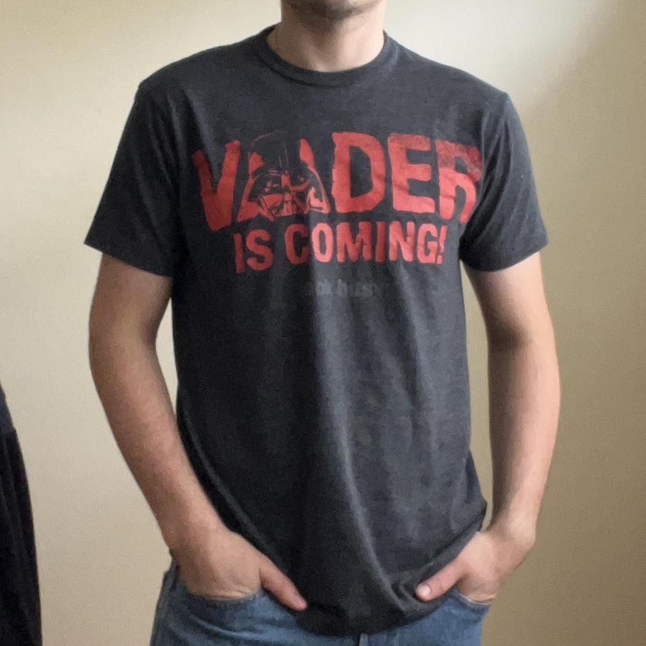 Darth Vader is coming! look Busy. Blue tag, shirt... - Depop