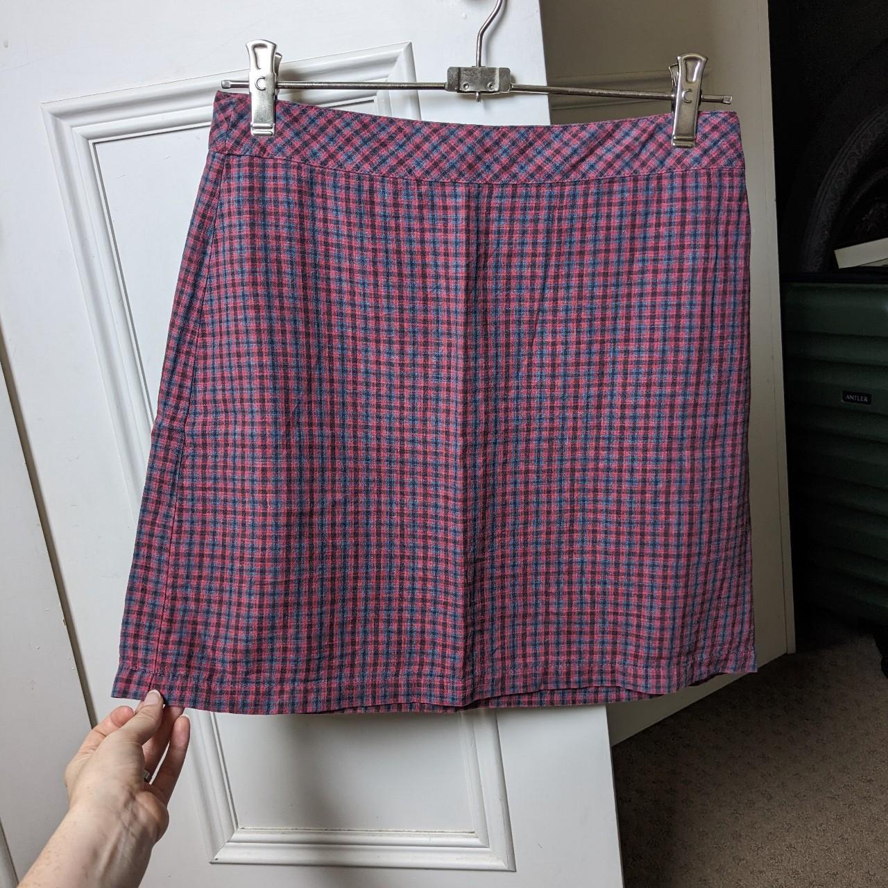 Afends hemp checked/ plaid mini skirt in red/ black/... - Depop