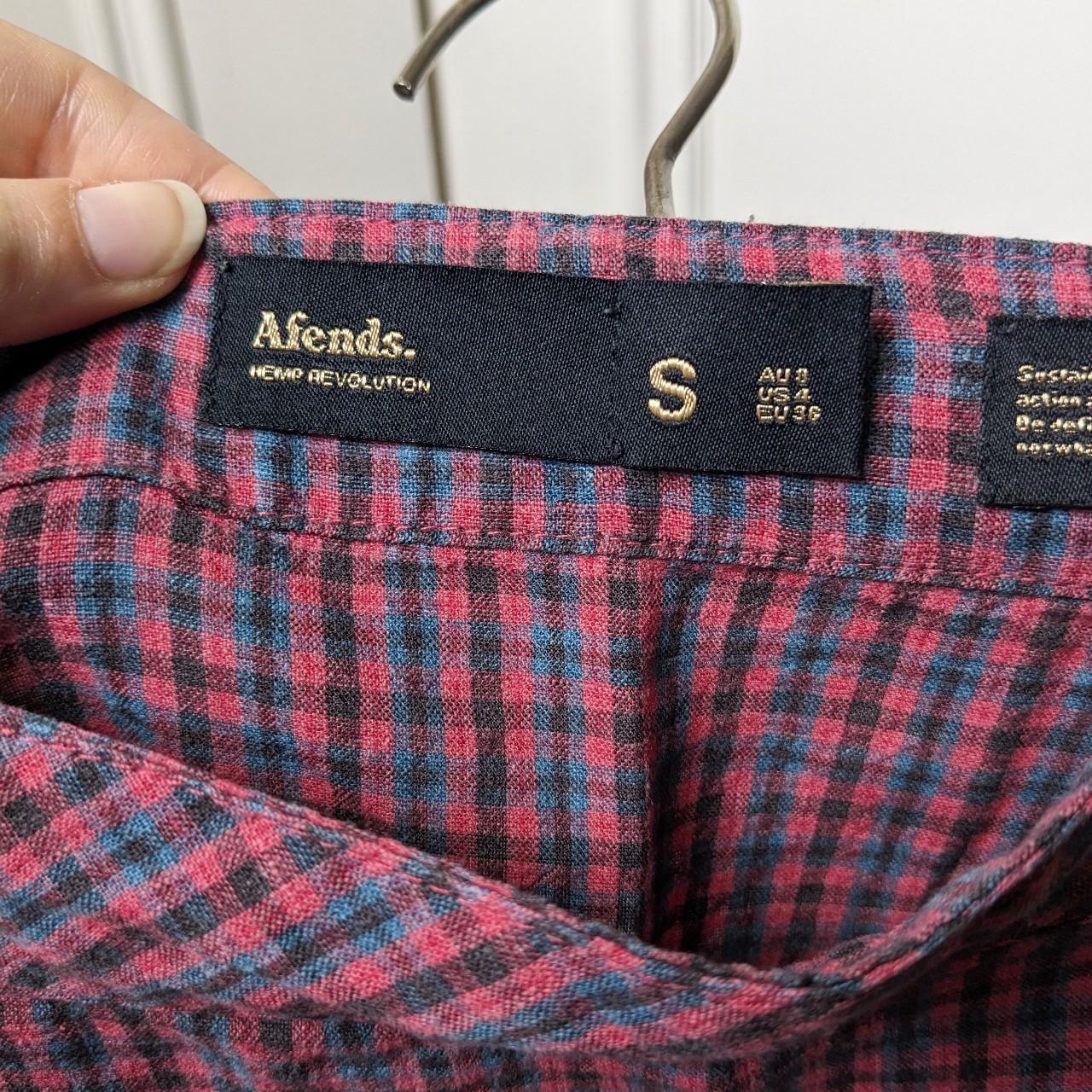 Afends hemp checked/ plaid mini skirt in red/ black/... - Depop