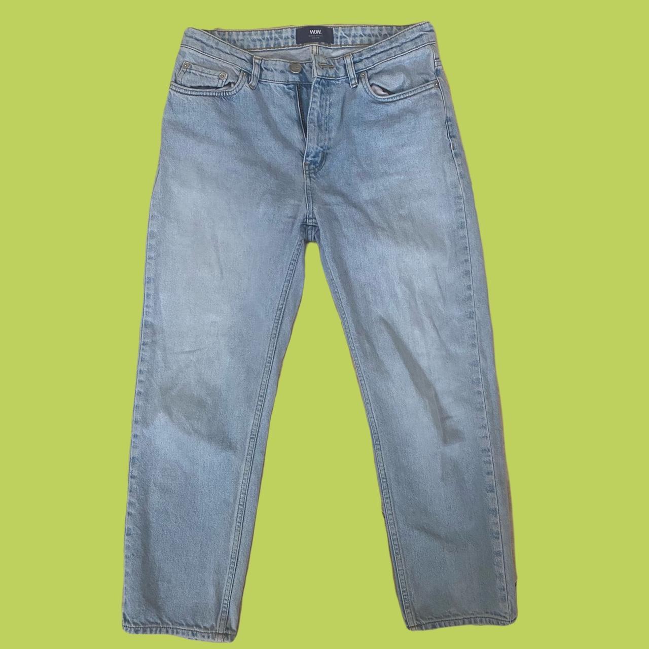 Vintage mom jeans, by wood wood denim. Size 28 - Depop