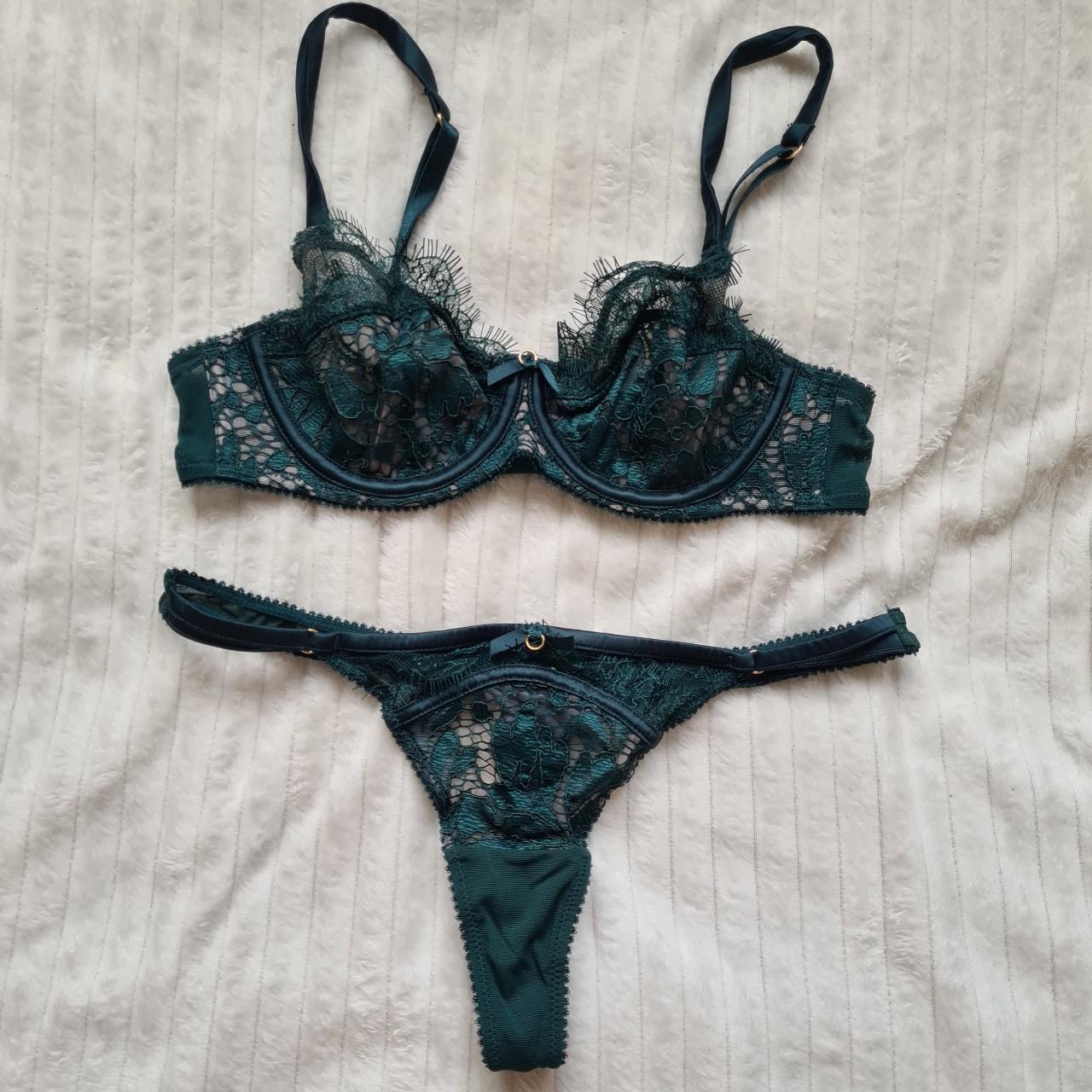 Green Brapants Set Ann Summers Depop
