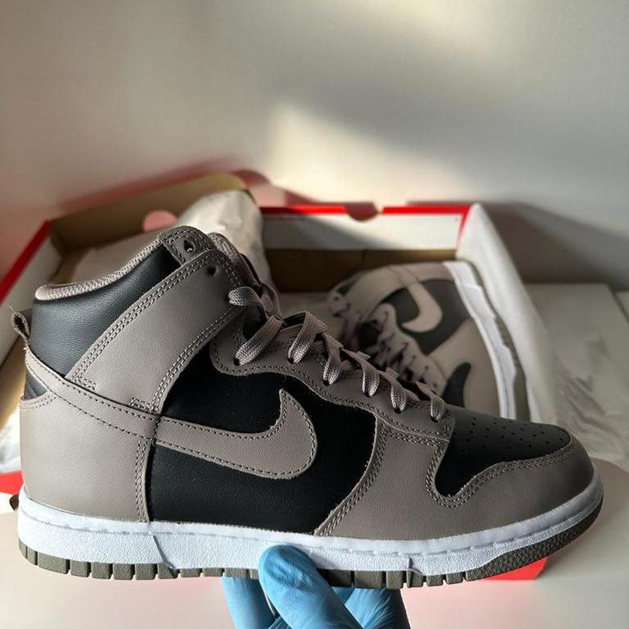 Nike Dunk High Colour way: Black/Moon... - Depop