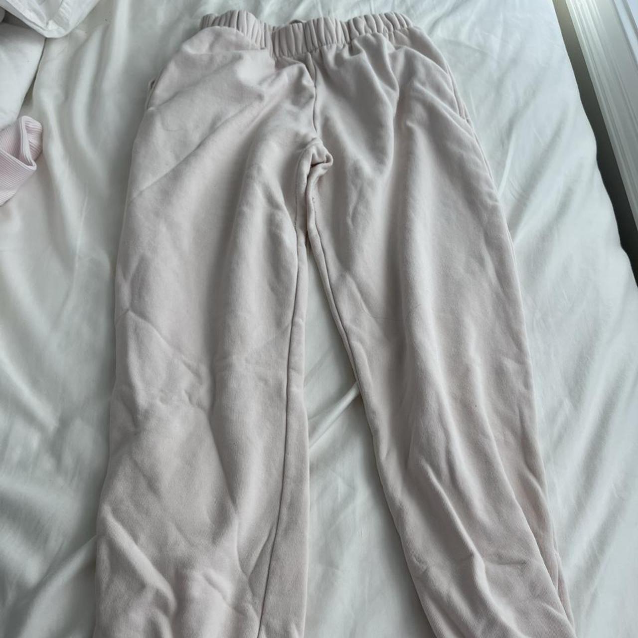 Brandy rosa sweatpants in light pink - Depop