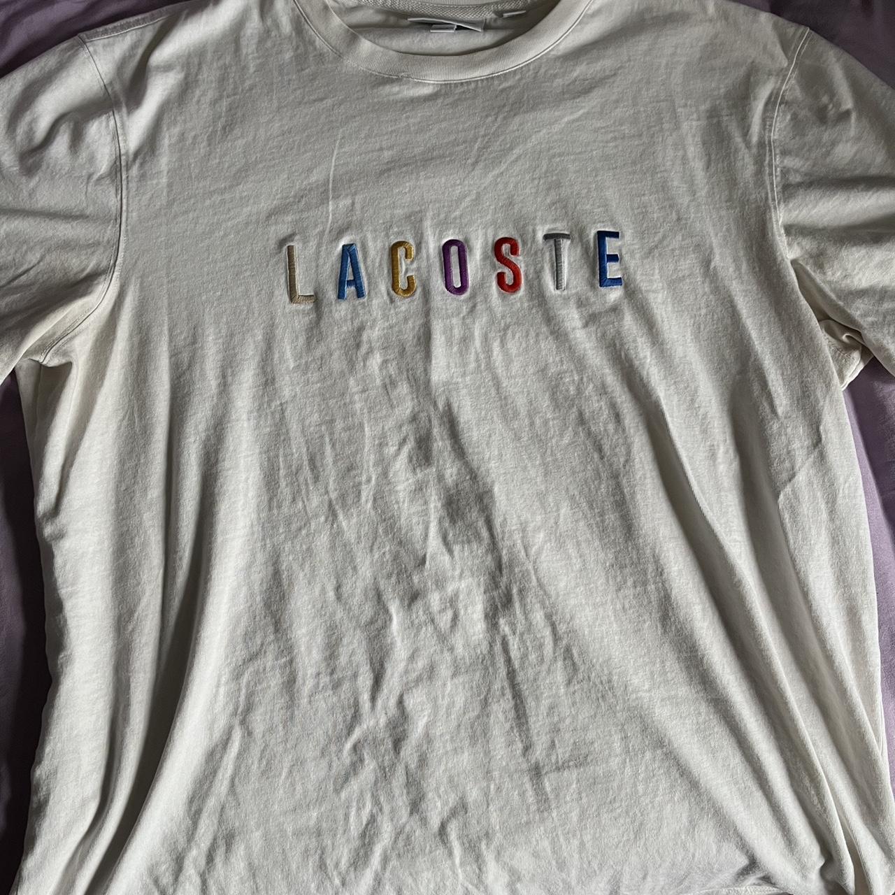 Lacoste tshirt #lacoste #pride - Depop