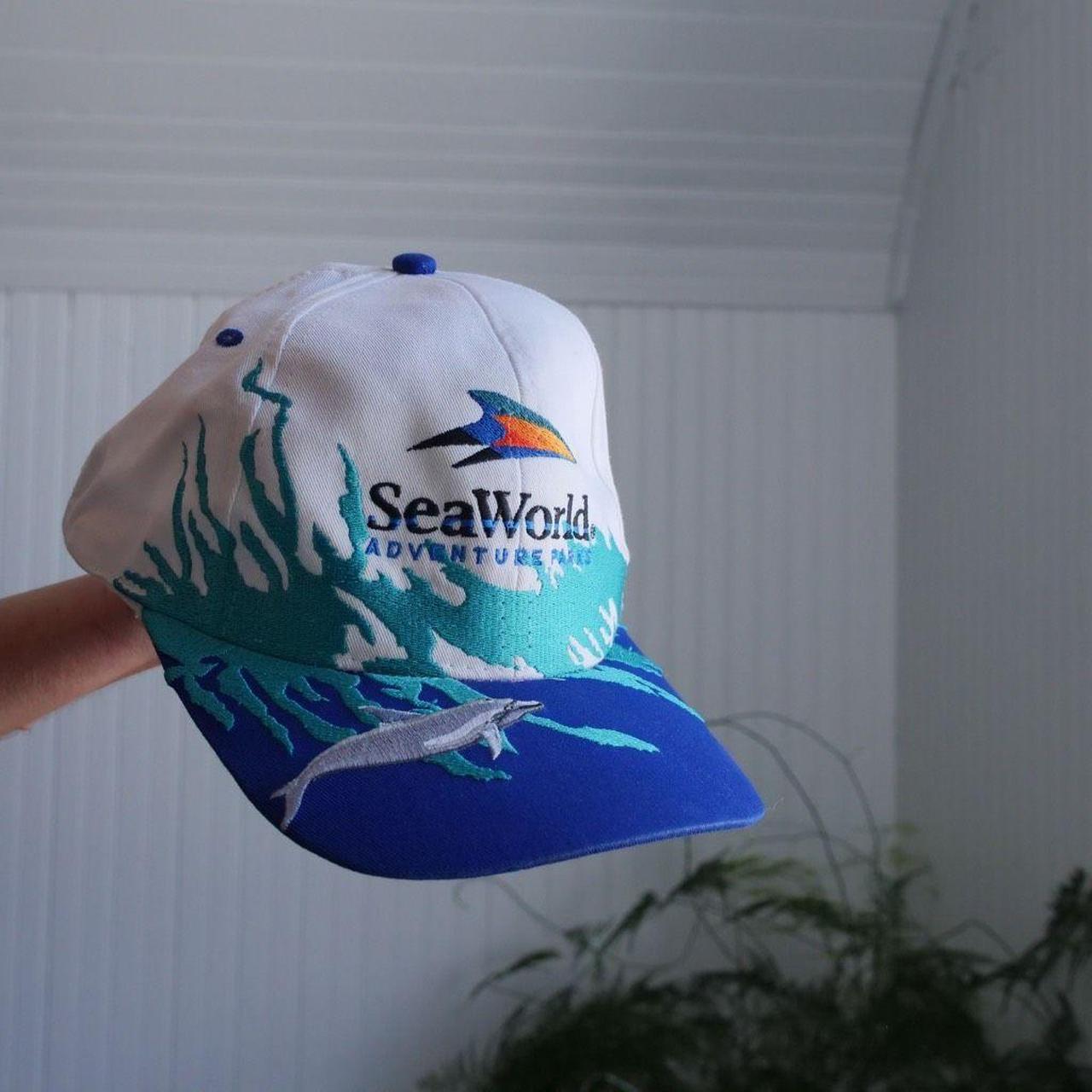 SeaWorld Adventure Parks snap back baseball hat By... - Depop