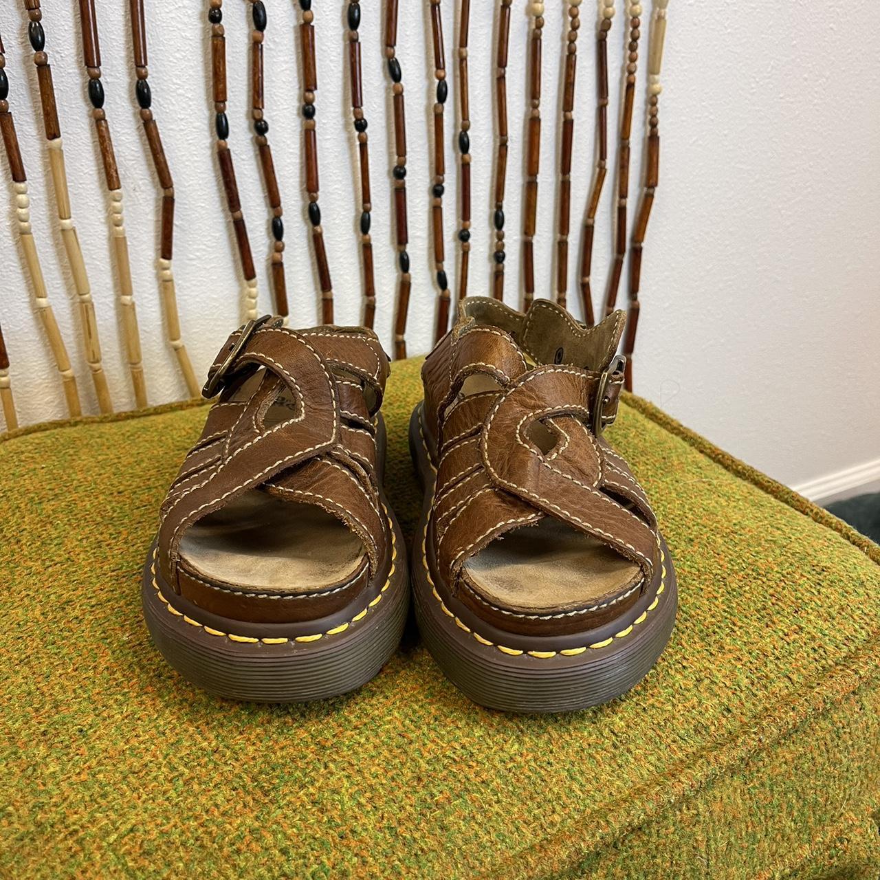 90’s platform doc marten sandals. size 4 kids - Depop