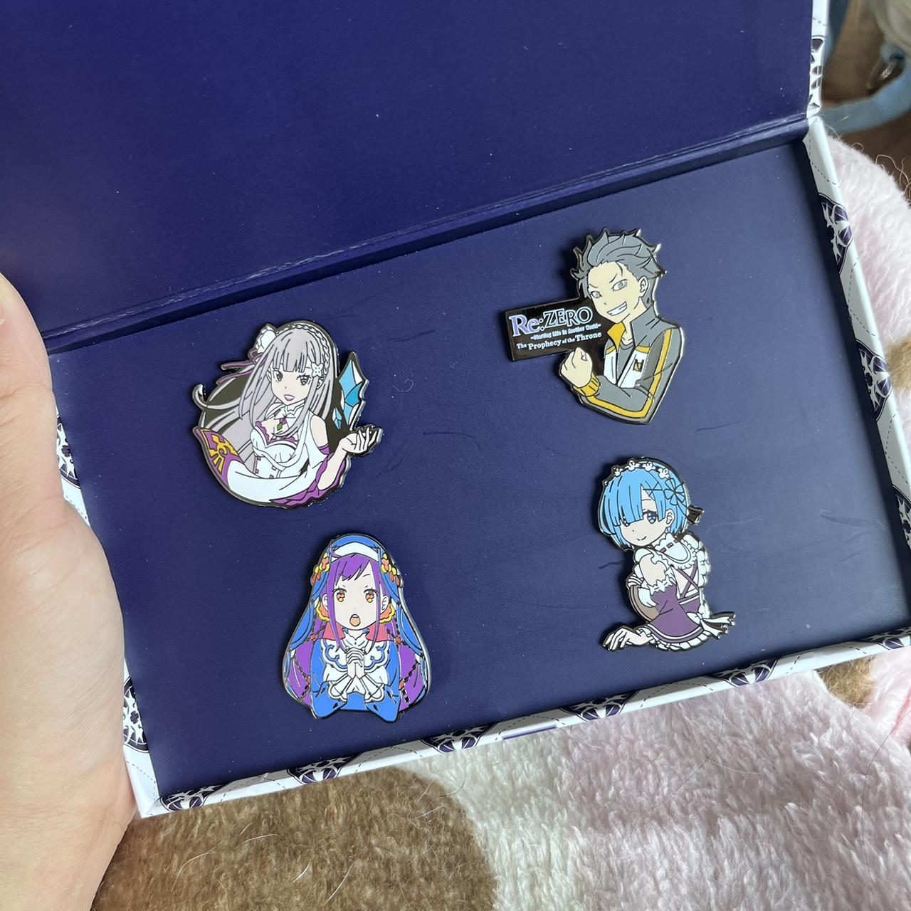 Re:Zero pins from the Prophecy of the Throne game,... - Depop