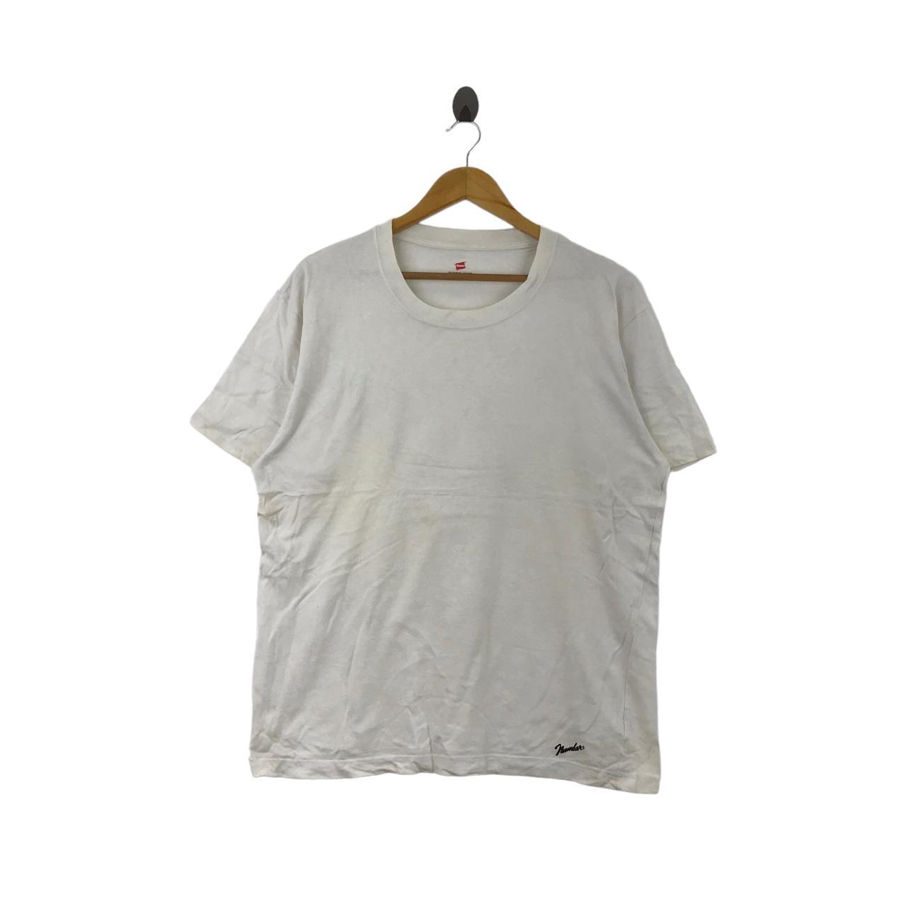 Vtg NUMBER (N)INE x HANES Collaboration Plain Tee... - Depop