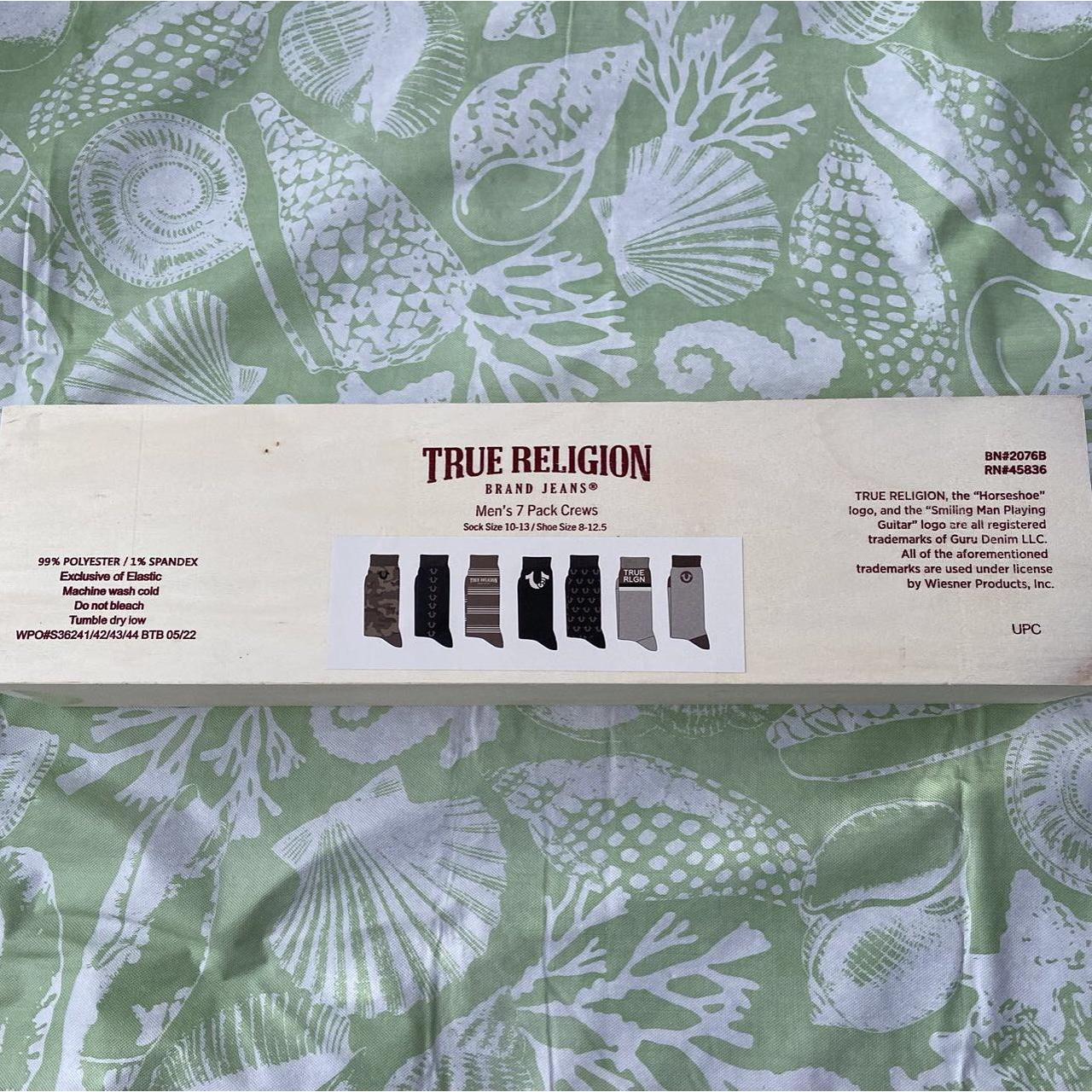 Men’s True Religion 7 Packs of Socks Condition:... - Depop
