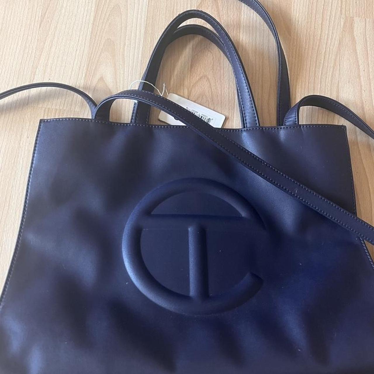 Next to new telfar bag in the colour ‘midnight navy’... - Depop