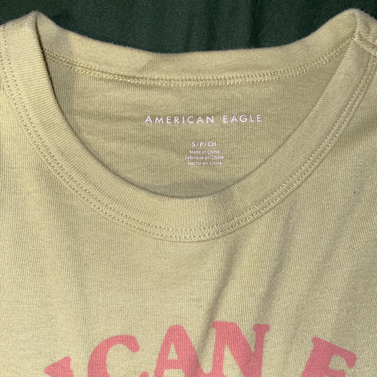 American Eagle Baby Tee Size women’s small Barely... - Depop
