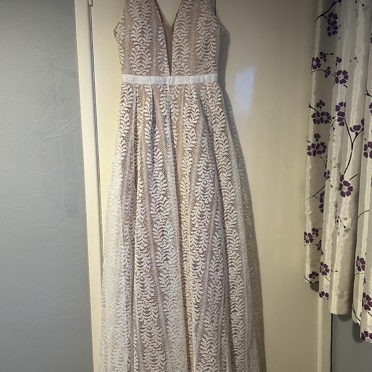 Boohoo white lace dress Size M. Perfect for... - Depop
