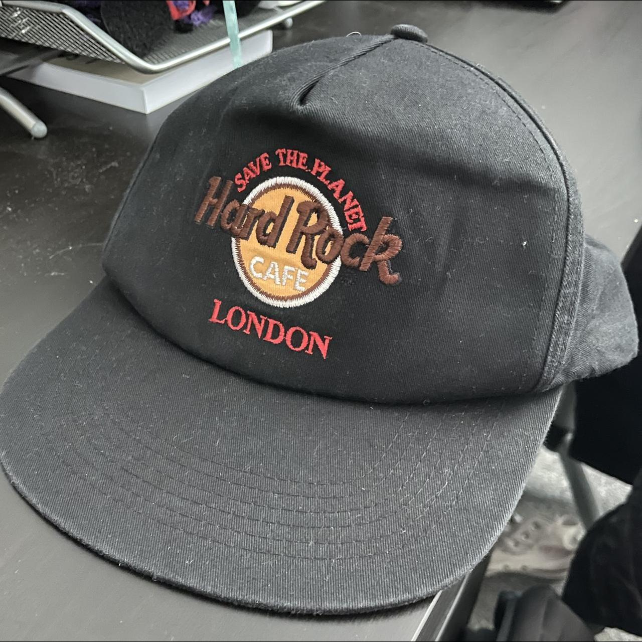 ♠️Black Hard Rock Cafe skater cap Awesome cap with... - Depop