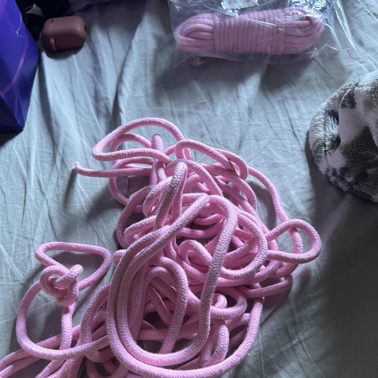 Pink rope for b0ndage • • #goth #grunge #emo #rope... - Depop