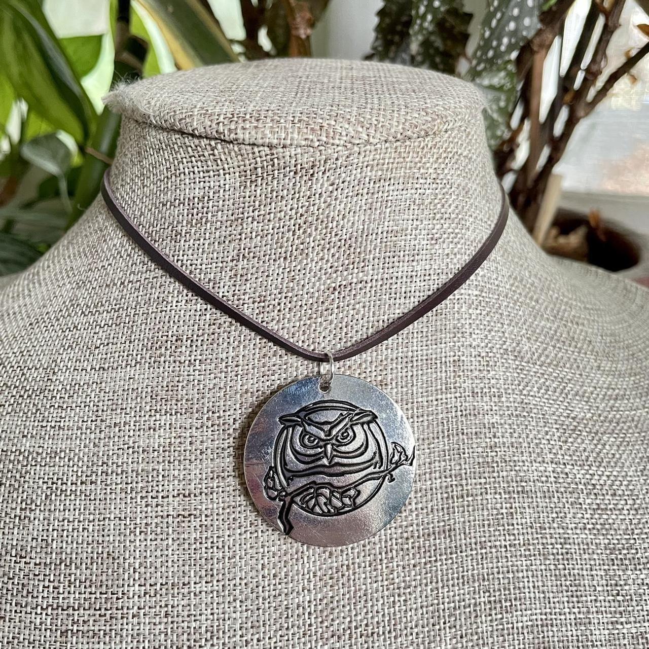 🦉 Grumpy Owl 🦉 Cute handmade grunge fairy necklace... - Depop