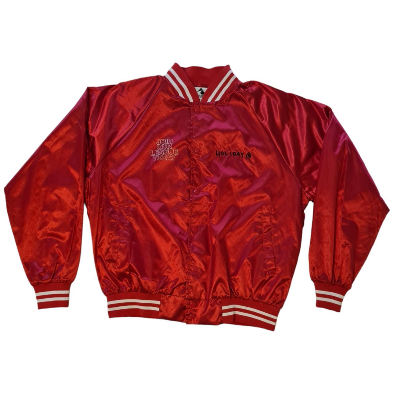 Augusta Sportswear Men's Red and White Jacket | Depop