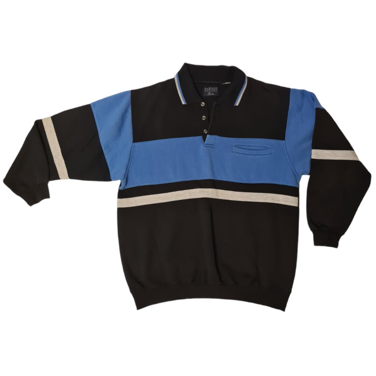 Men's Black and Blue Jumper | Depop