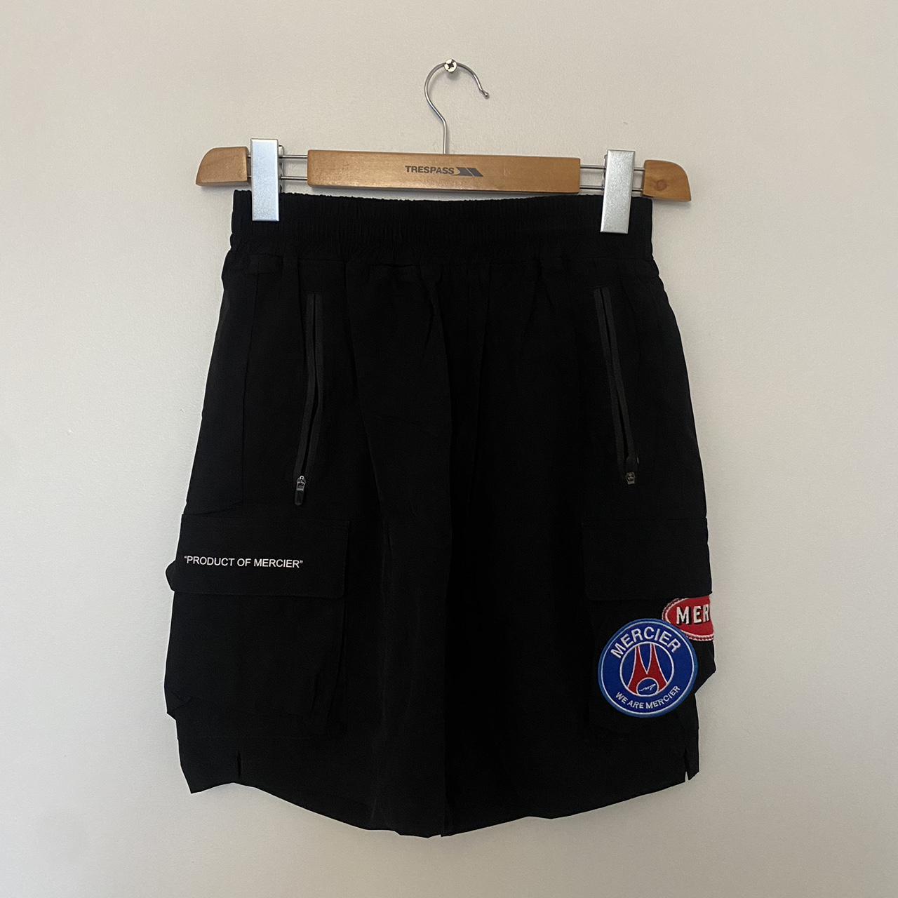 Mercier Black OG Badge Cargo Shorts NEW Good... - Depop
