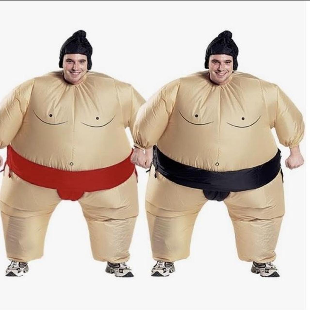 Sumo fight inflatable suits! One red ️ One black... - Depop