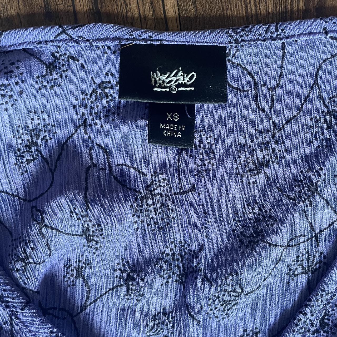 Vintage Beautiful periwinkle summer spring blouse,... - Depop