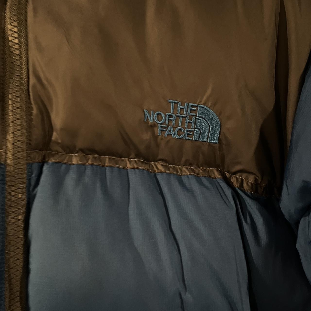 The North Face men's blue nuptse puffer jacket mens... - Depop