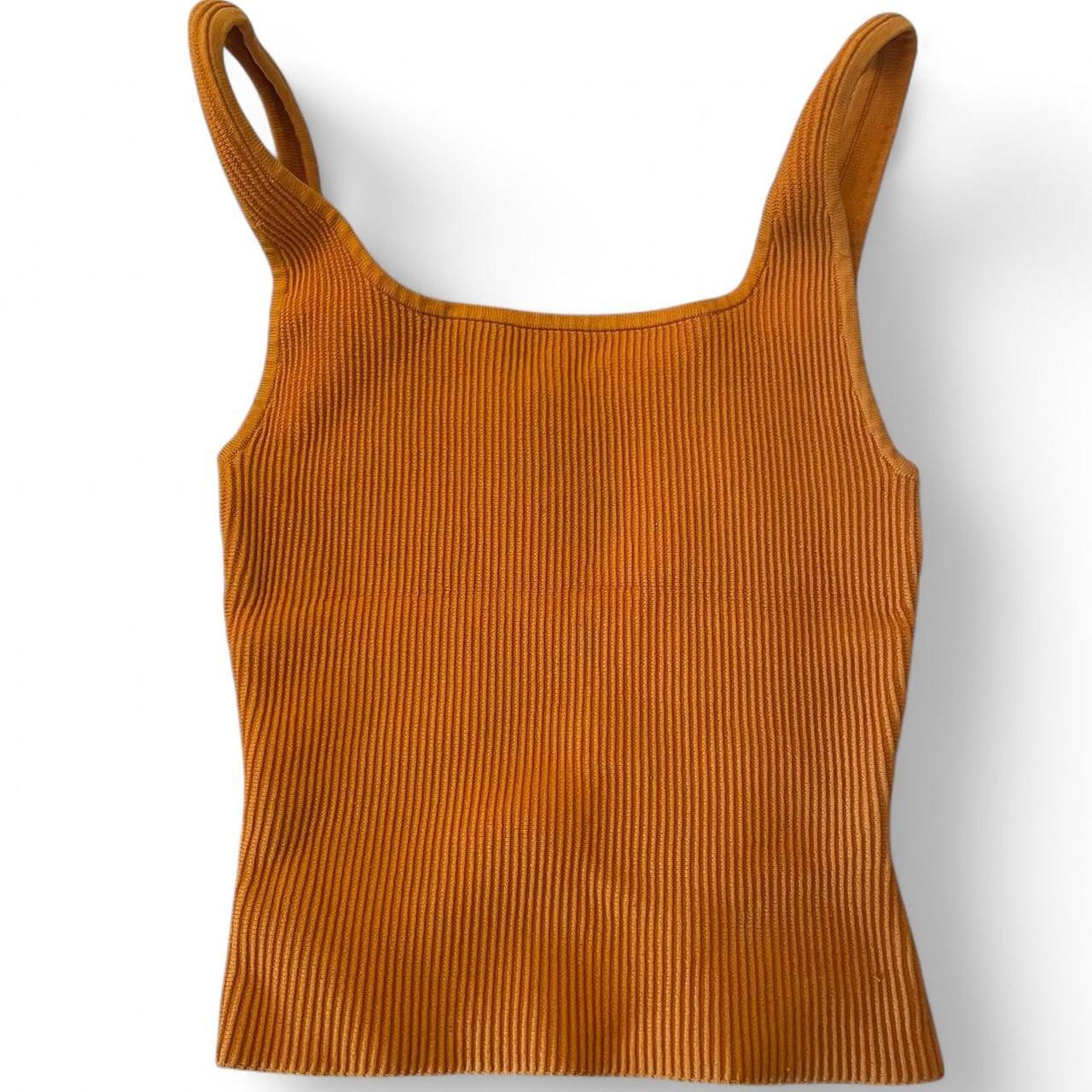 Thick Orange Babaton ribbed tank top #tanktop | Depop