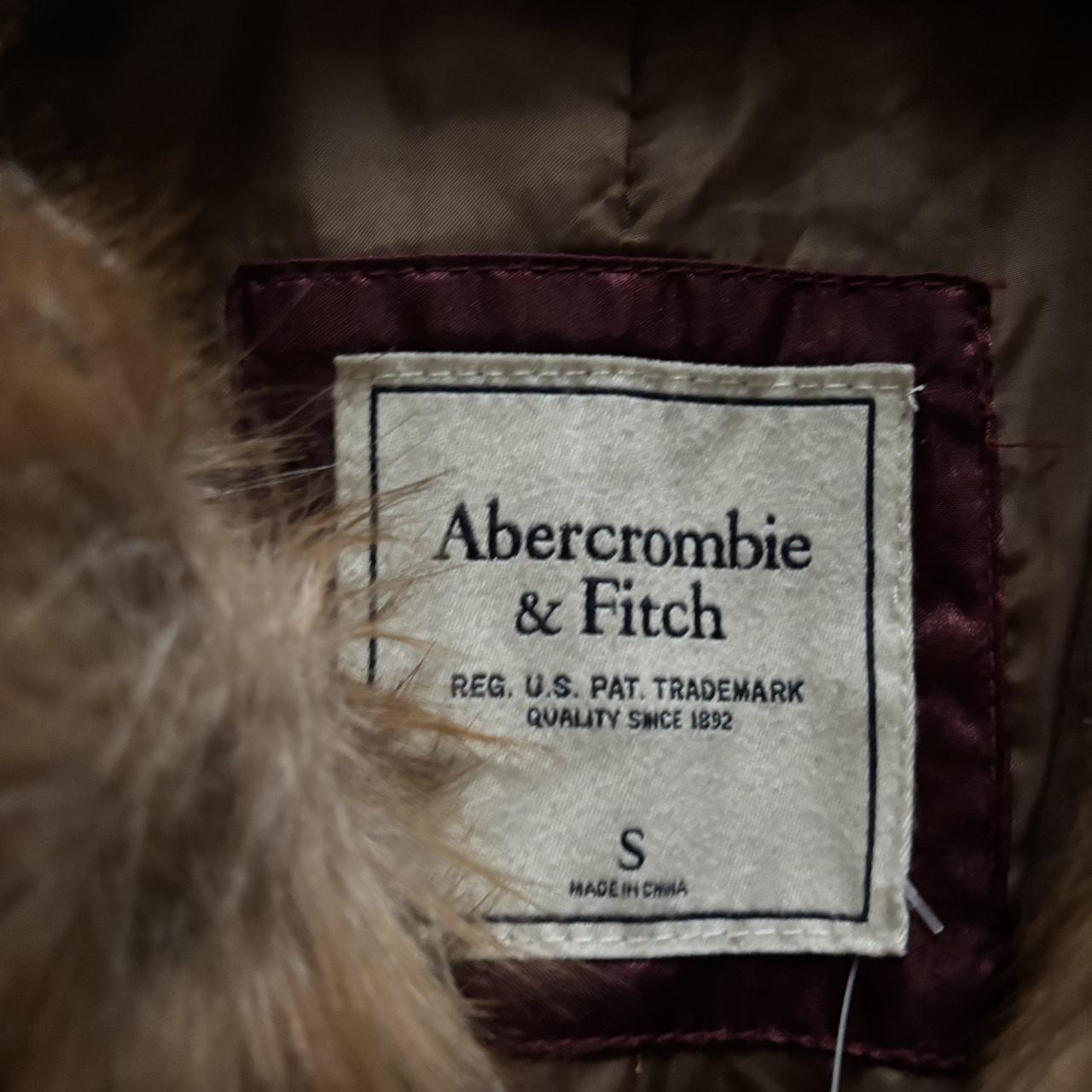 Vintage Abercrombie & Fitch faux fur coat - Depop