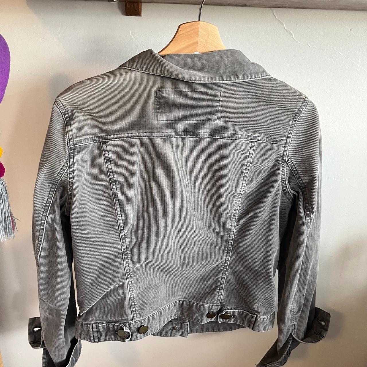 Grey Gap corduroy jacket - Depop