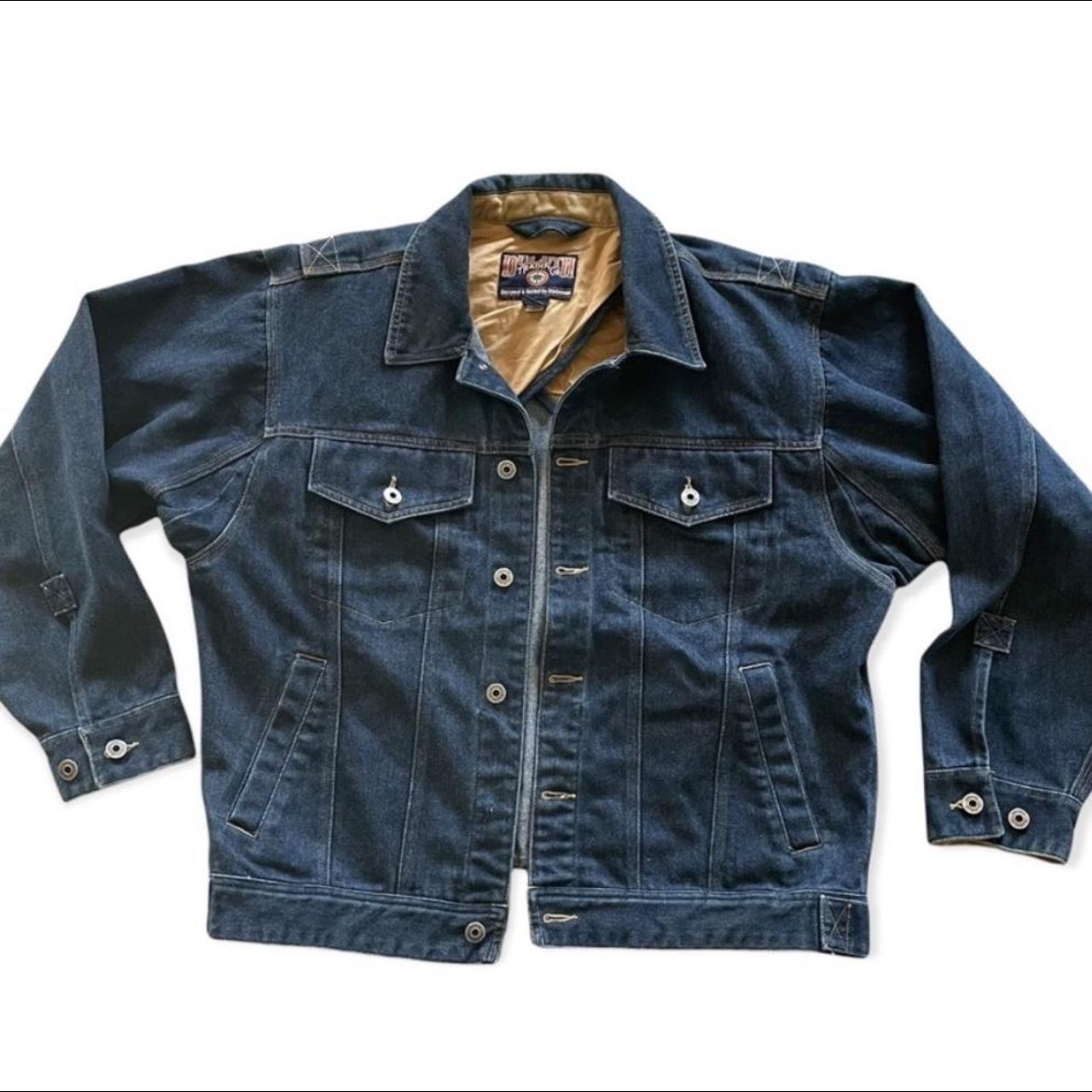 Duluth trading co oversized denim jacket Best... - Depop