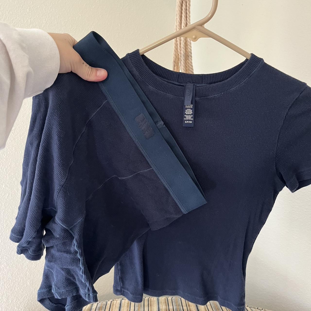 Matching navy blue skims set. - Depop