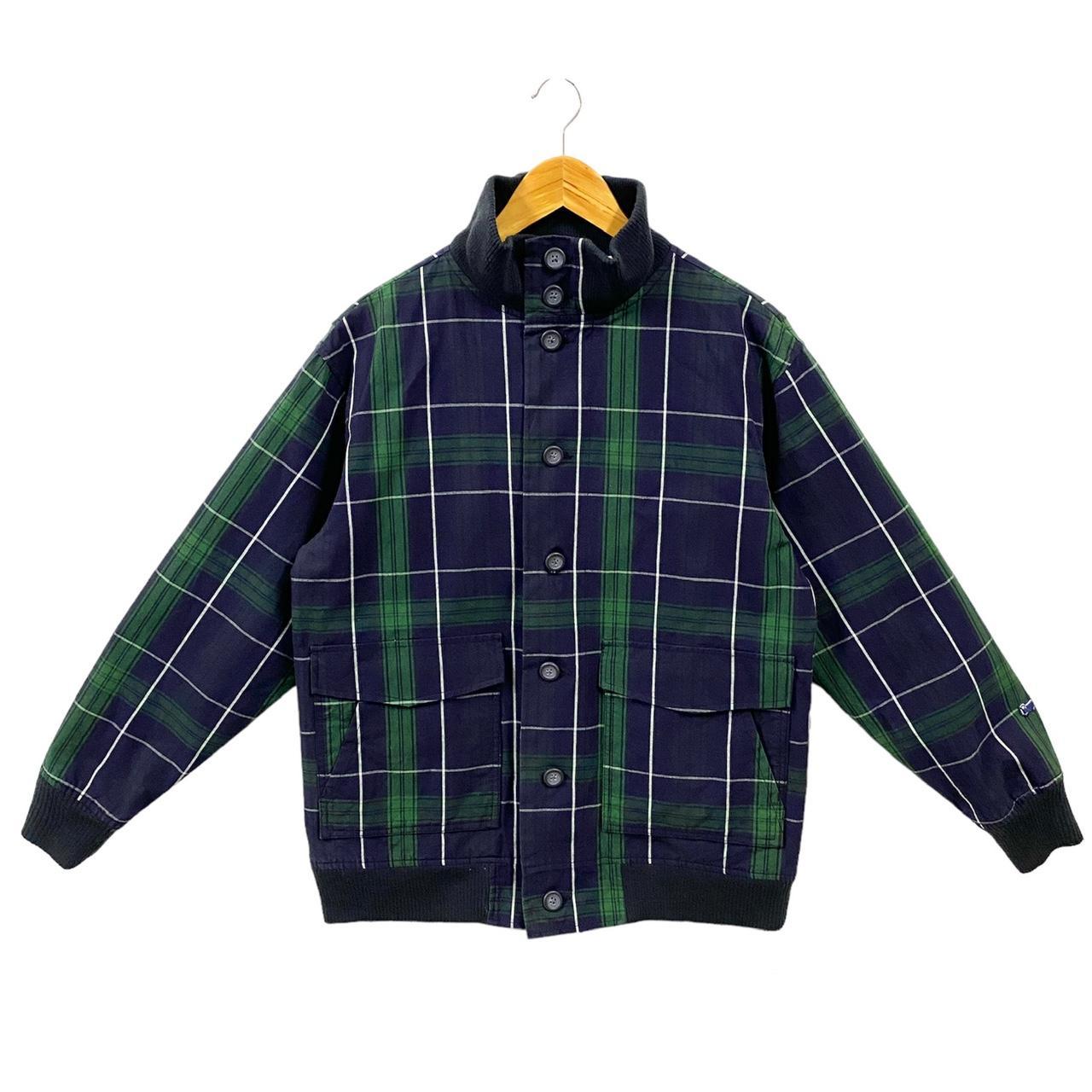 Vintage Woolrich Plaid Bomber Jacket Oxford Cotton... - Depop