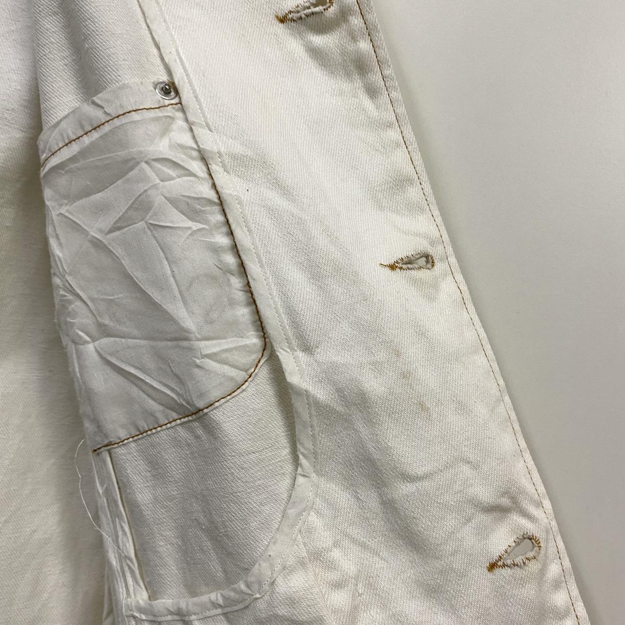 Vintage Body Glove Jacket Button Up White Denim Work... | Depop