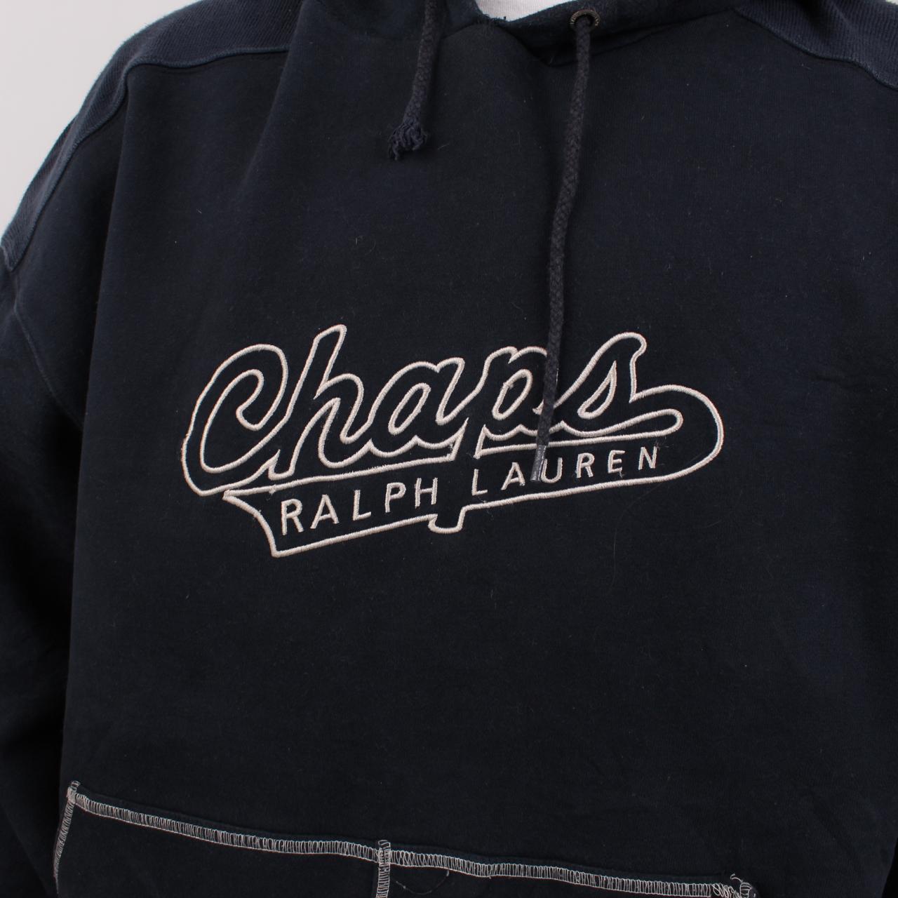 Vintage Men's Chaps Ralph Lauren Navy Spell Out... - Depop