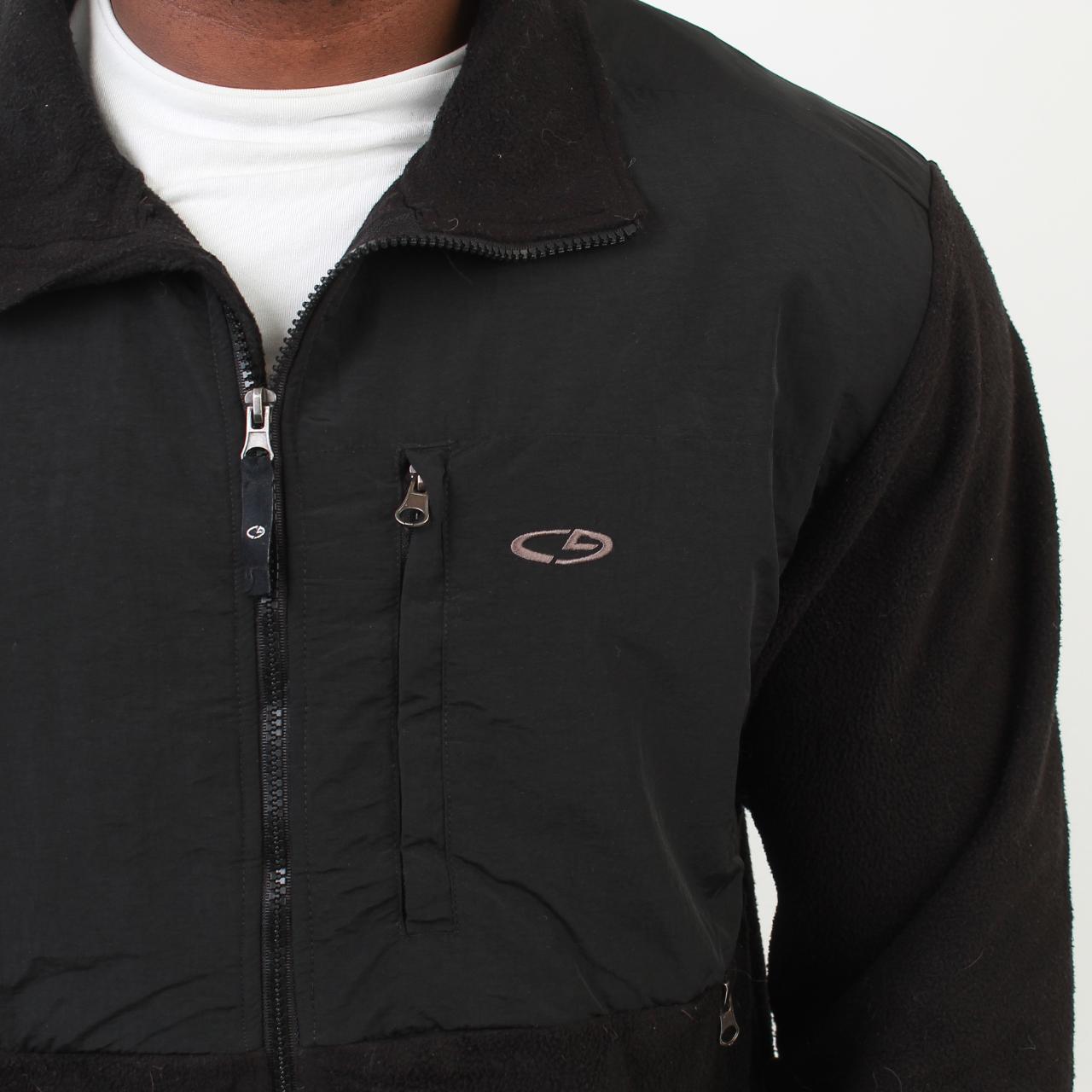 "Men's Vintage Champion C9 Black Fleece Jacket -... - Depop