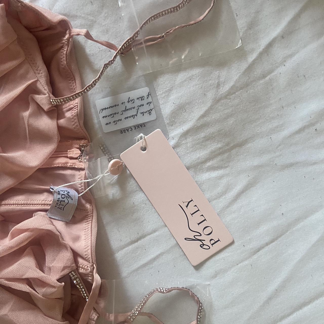 Oh polly embellished strap cut out midi dress in... - Depop