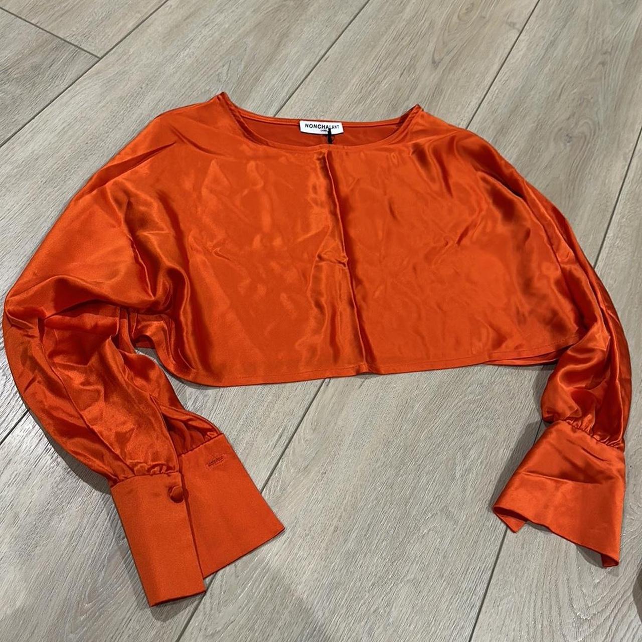 Revolve nonchalant tayla top in orange size xs - Depop