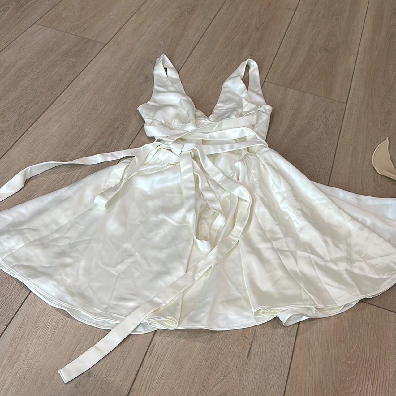 House of CB IVORY FLOATY MINI DRESS Shiema! Like... - Depop