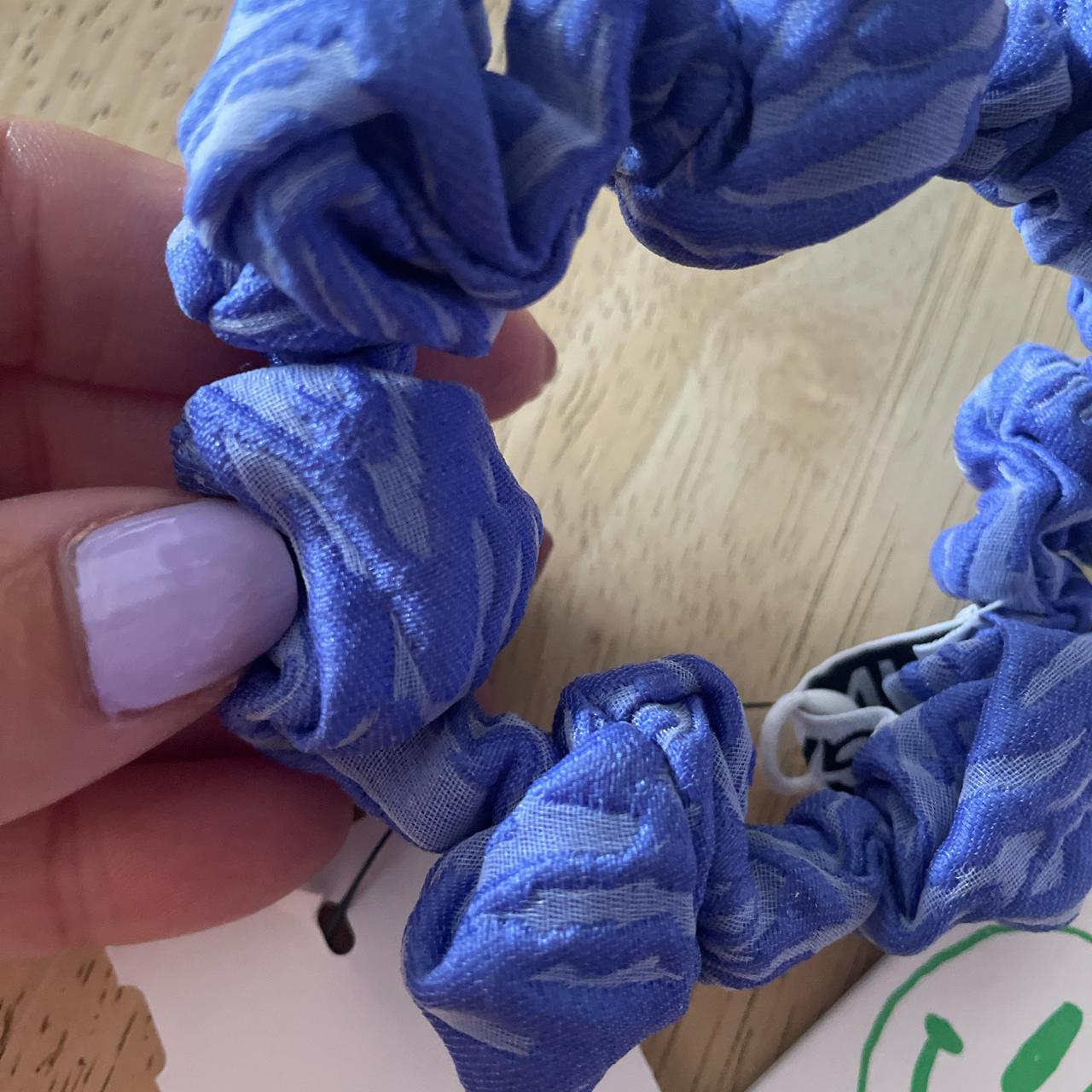 GANNI Blue Iris Scrunchie New with tags - Depop