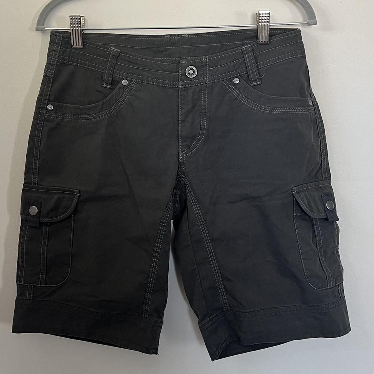 Kuhl low rise cargo shorts! Dark Grey color. Gorpcore - Depop