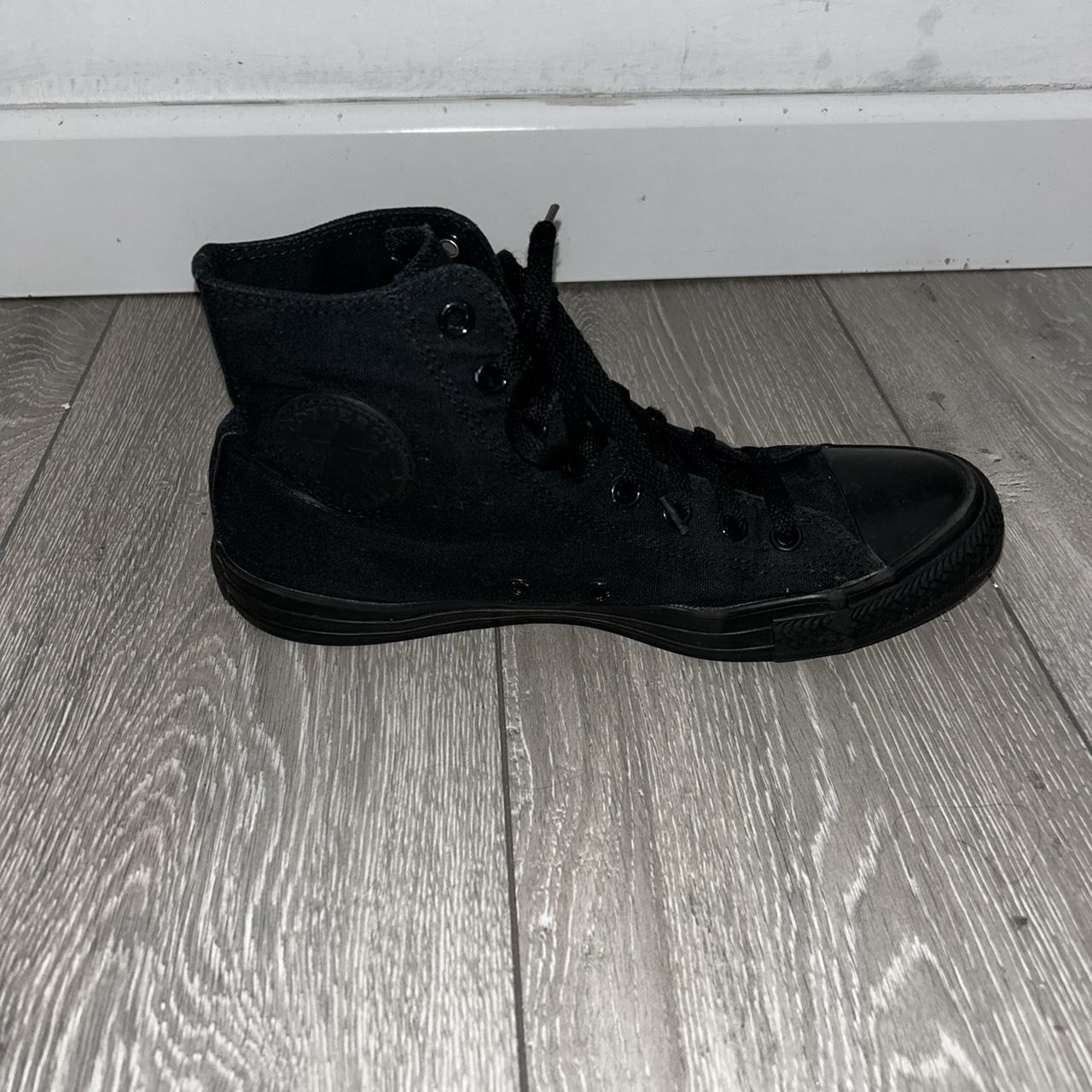 Full Black Converse Chuck Taylor RRP £65 Only worn... - Depop