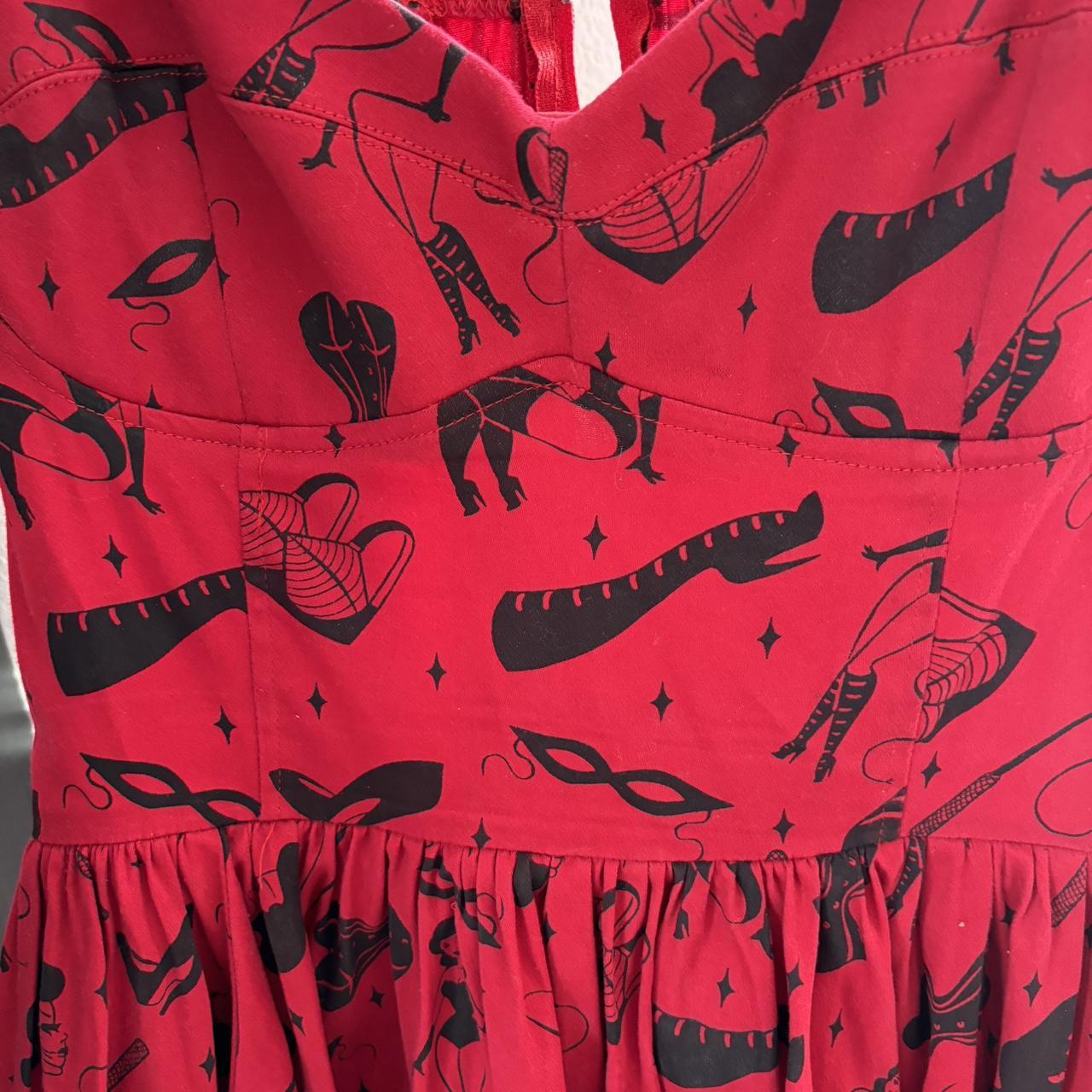 RARE pin up girl clothing bondage print dress, I’ve... - Depop