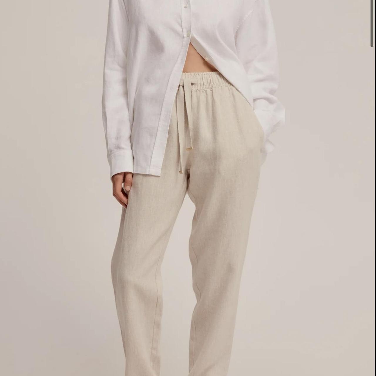 VENROY LOUNG PANT - classic linen lounge pant -... - Depop