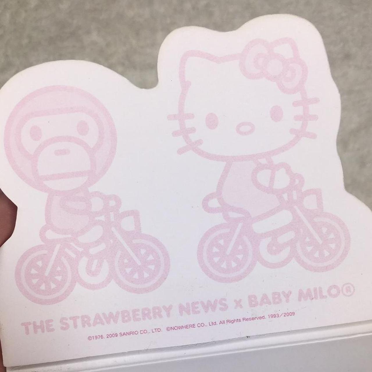 Bape Baby Milo x Hello Kitty Strawberry News Memo... - Depop