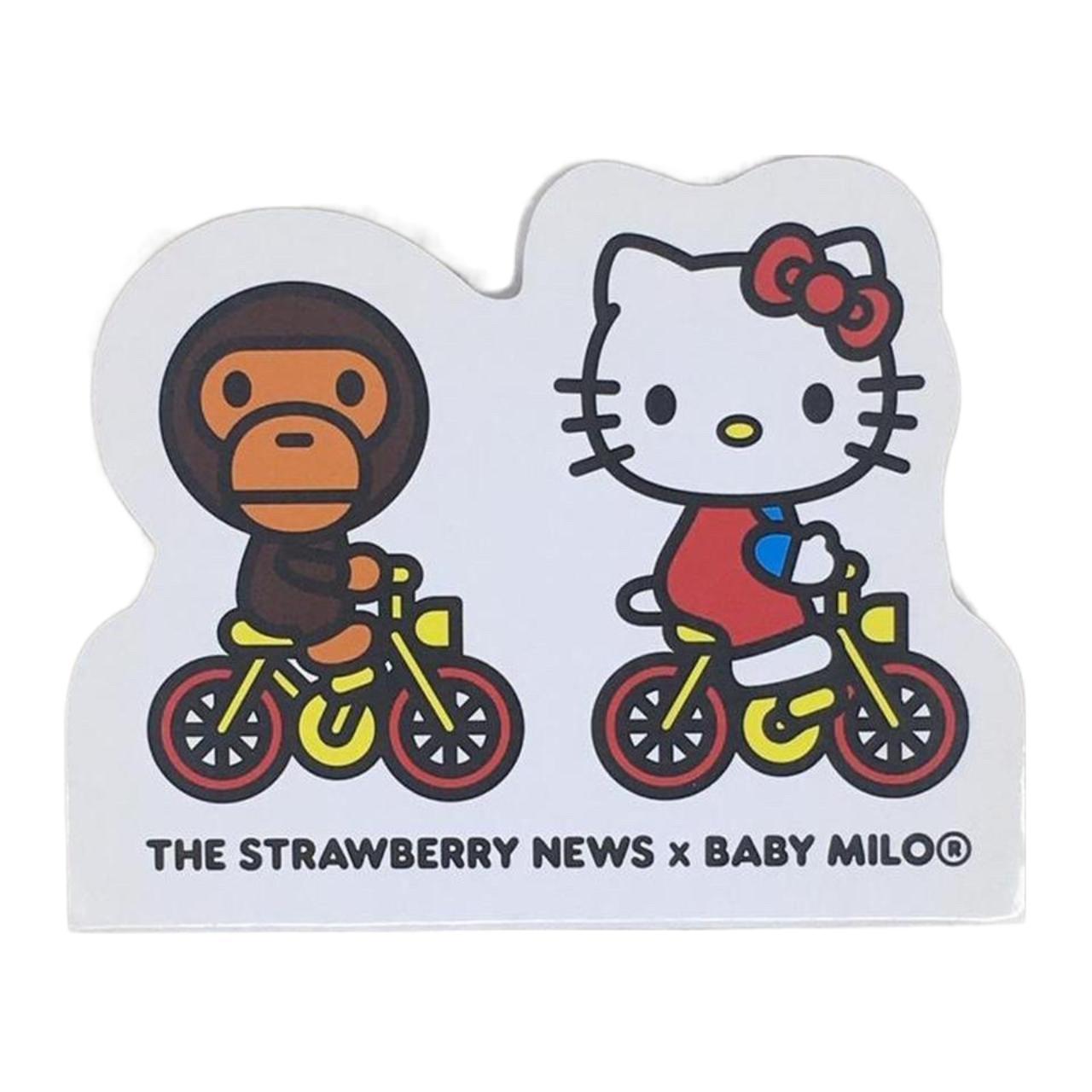 Bape Baby Milo x Hello Kitty Strawberry News Memo... - Depop