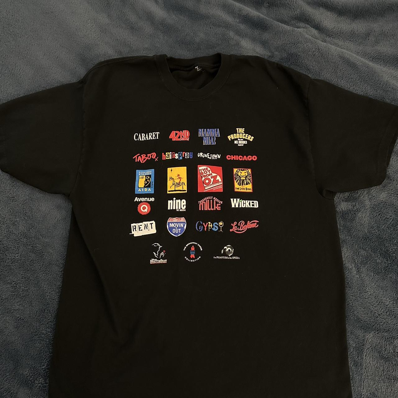 New York Broadway / Musical Shows t-shirt (No tag,... - Depop