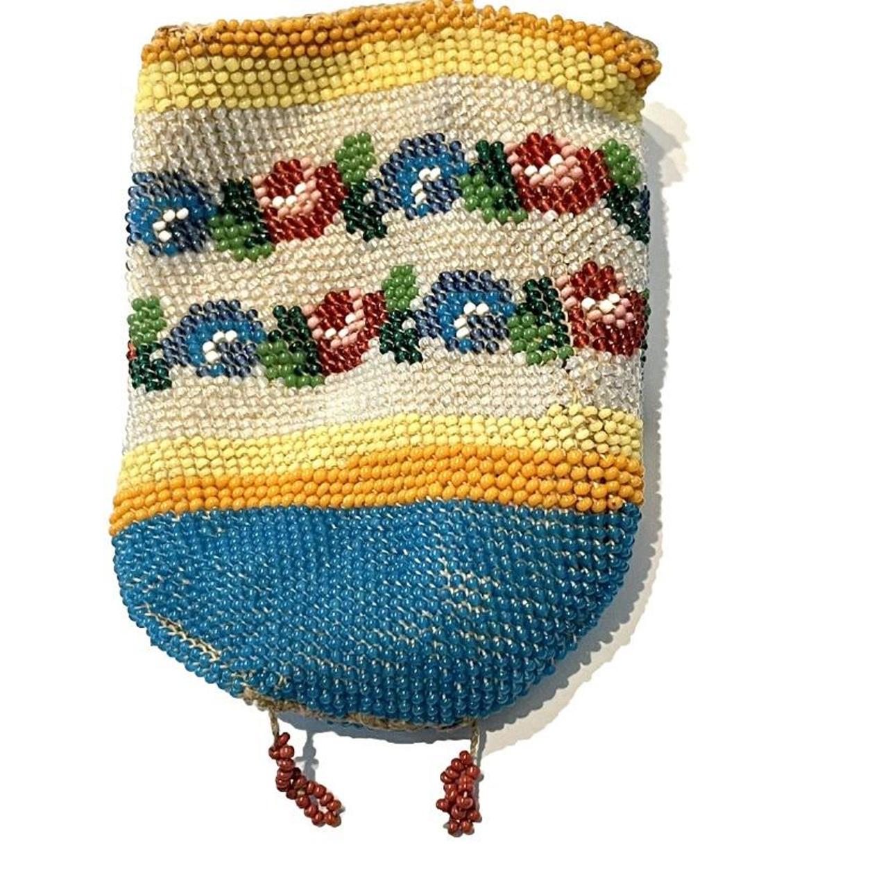 This antique Native Seed Bead Bag is a unique piece... - Depop