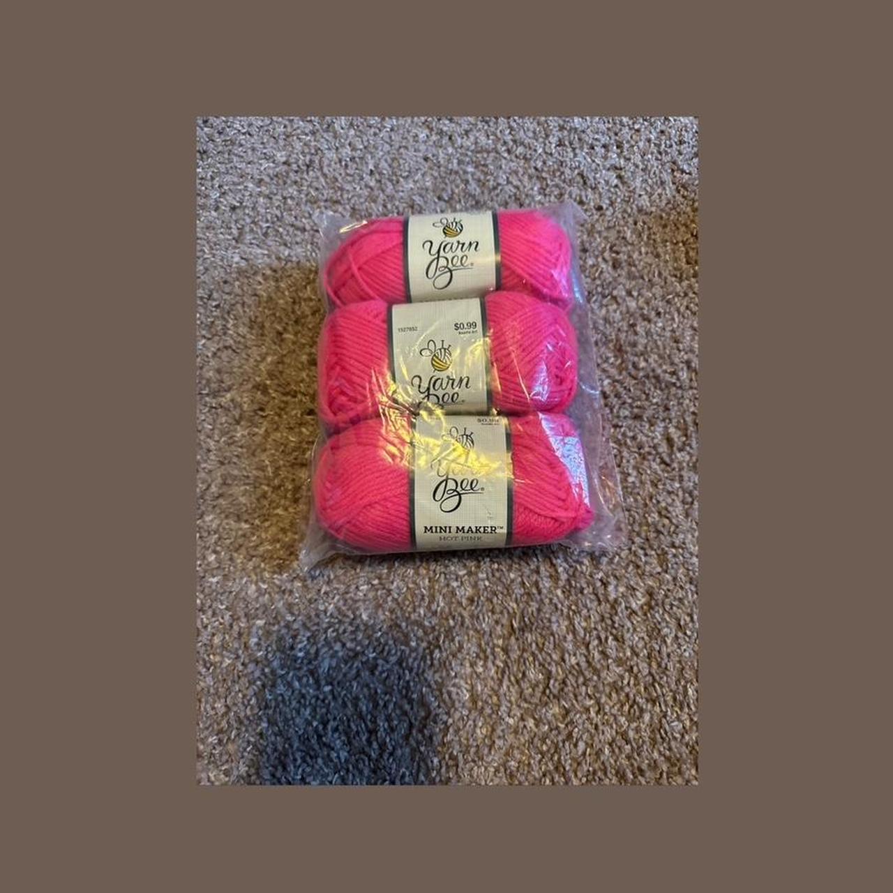 Hot Pink yarn bundle of 3, 1 pack - Depop