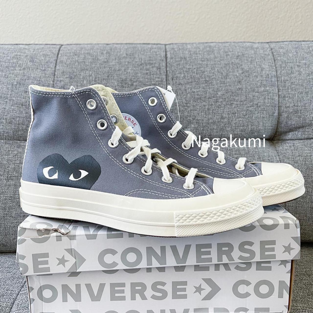 🖤 New converse cdg comme des garçons play HI ⭐️ New... - Depop
